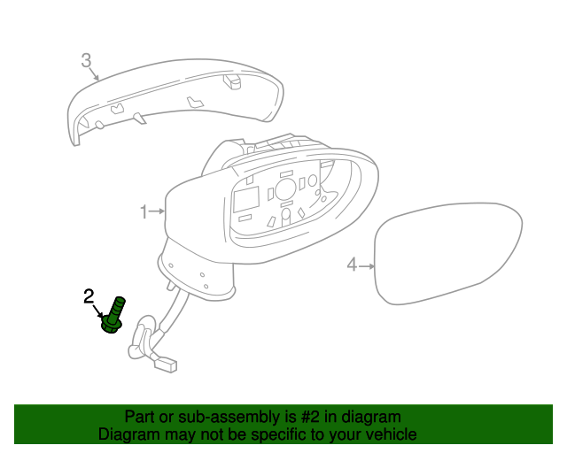2014-2024 Mazda Mirror Assembly Bolt 9YA0-2A-612 | RealMazdaParts.com