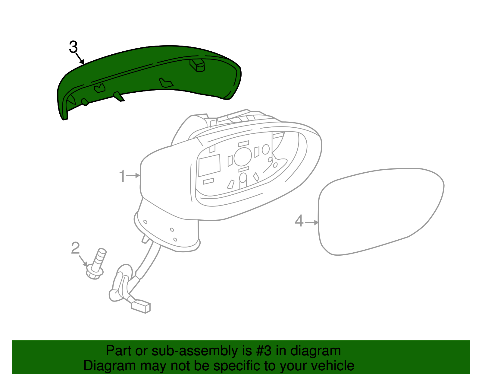 N243-69-1N7-2M - Mirror Cover - 2016-2020 Mazda MX-5 Miata | Mazda ...