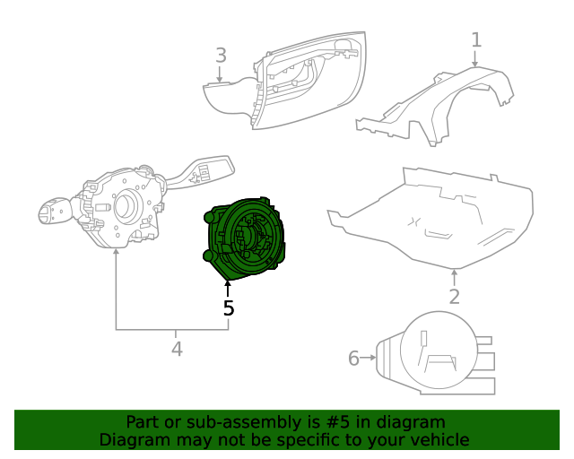 2020-2024 Toyota GR Supra Clock Spring 84307-WAA02 | Toyota Parts Center