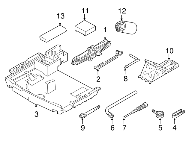 80A-012-109-S - Floor Jack Bracket 2018-2024 Audi | AutoNationParts.com