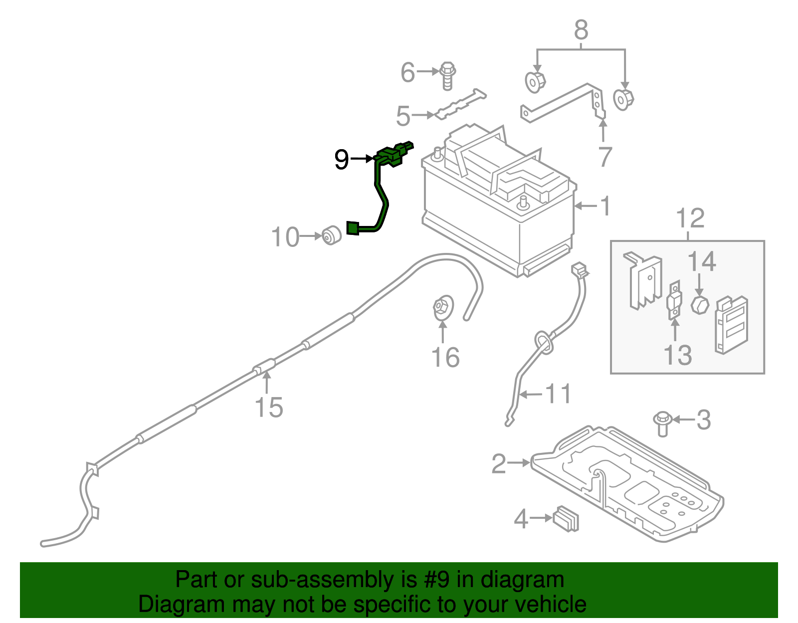 2017-2024 Porsche Negative Cable 9A7-915-181-10 | Sunset Porsche Parts