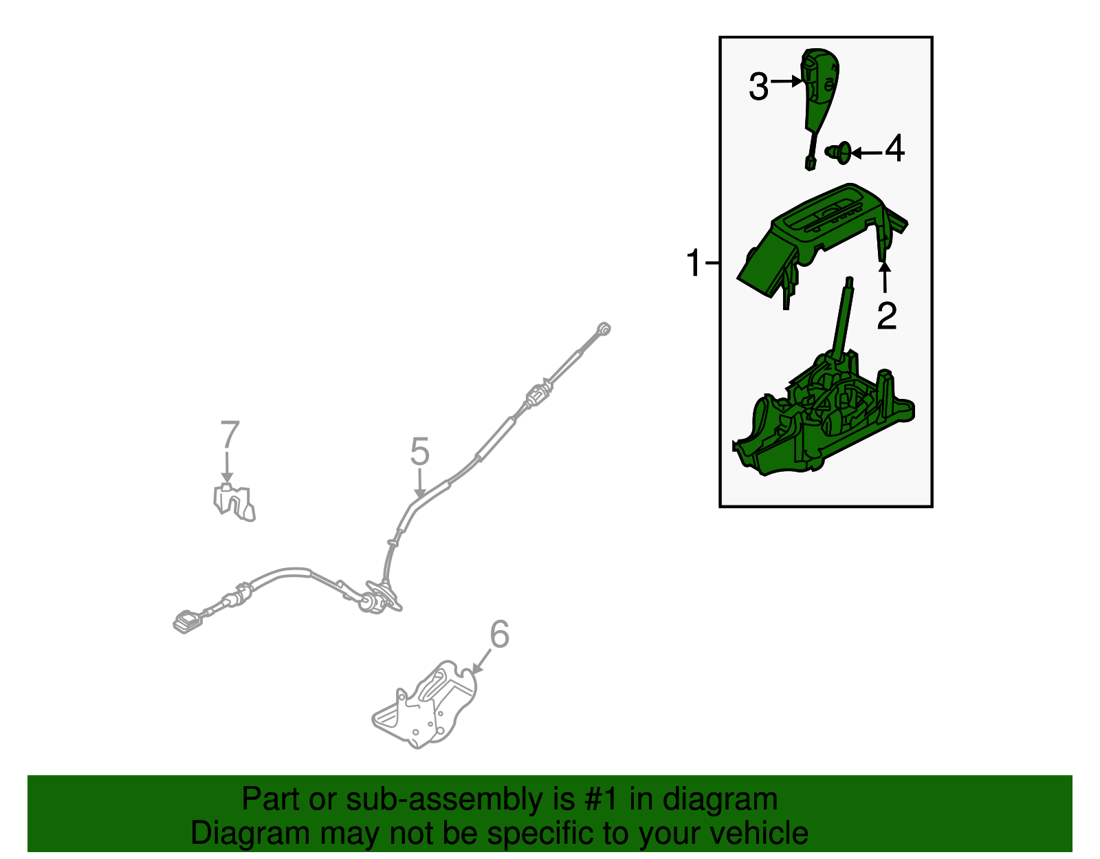 2009-2012 Ford Flex Gear Shift Assembly AA8Z-7210-BA | Retail ...