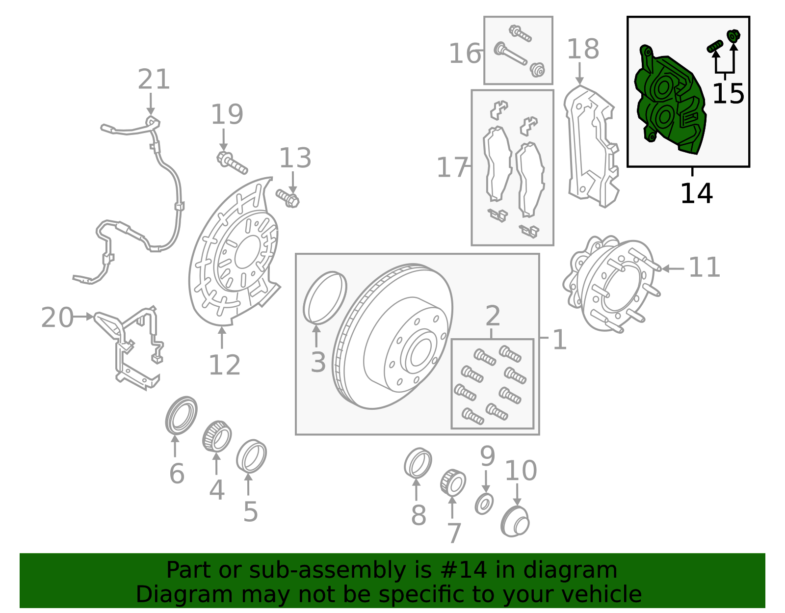 2017-2022 Ford Motorcraft™ Caliper BRCF-402 | OEM Parts Online