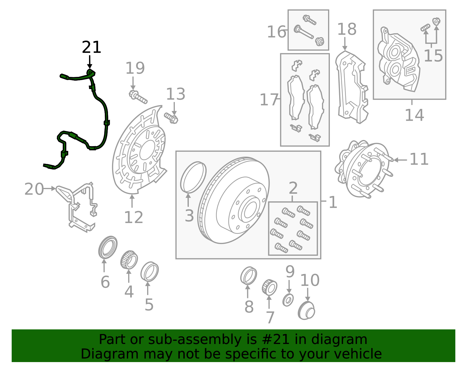 LC3Z-2C205-A - Front Speed Sensor 2020-2024 Ford | Big 3 Auto Parts