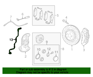 172-540-72-02 - ABS Wheel Speed Sensor 2017-2020 Mercedes-Benz SLC 43 ...