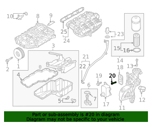2020-2022 Audi Oil Cooler Valve 06Q-103-208 | Audi USA Parts