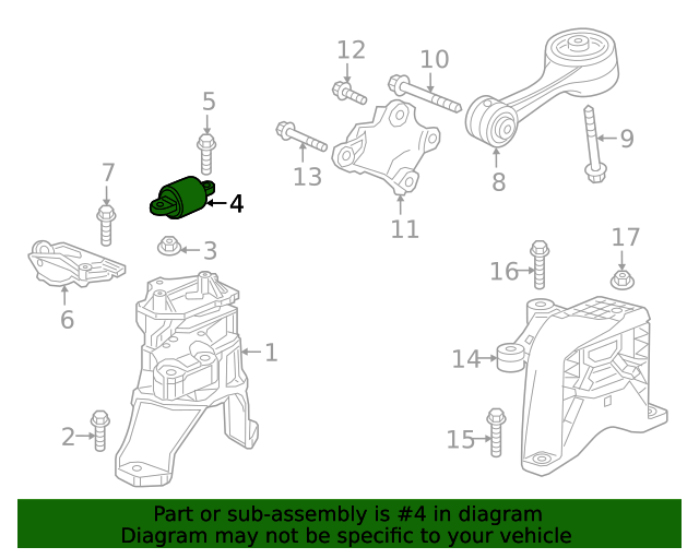 50402-TRW-A01 - Dynamic Damper, Engine Side Mounting 2018-2021 Honda ...