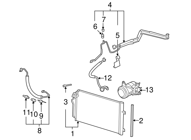 2006-2011 GM Air Conditioning Compressor 21992588 | AwesomeParts.com