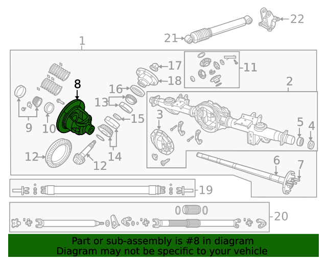 2019-2020 Ram 1500 Differential Carrier 68234486AA | TascaParts.com