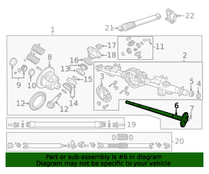2019-2023 Ram 1500 Shaft 68272112aa | TascaParts.com