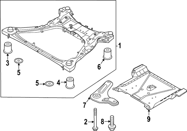 62408-CW000 - Under Cover 2023-2024 Kia Sportage | Kia.Parts Store