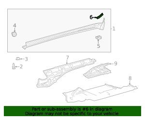 75861-48010 - Rocker Molding Pad 2021-2024 Toyota Venza | Longo Toyota ...