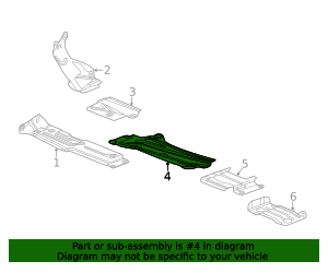 2019-2023 GM Exhaust Rear Underbody Heat Shield 84630083 | Auto Parts ...