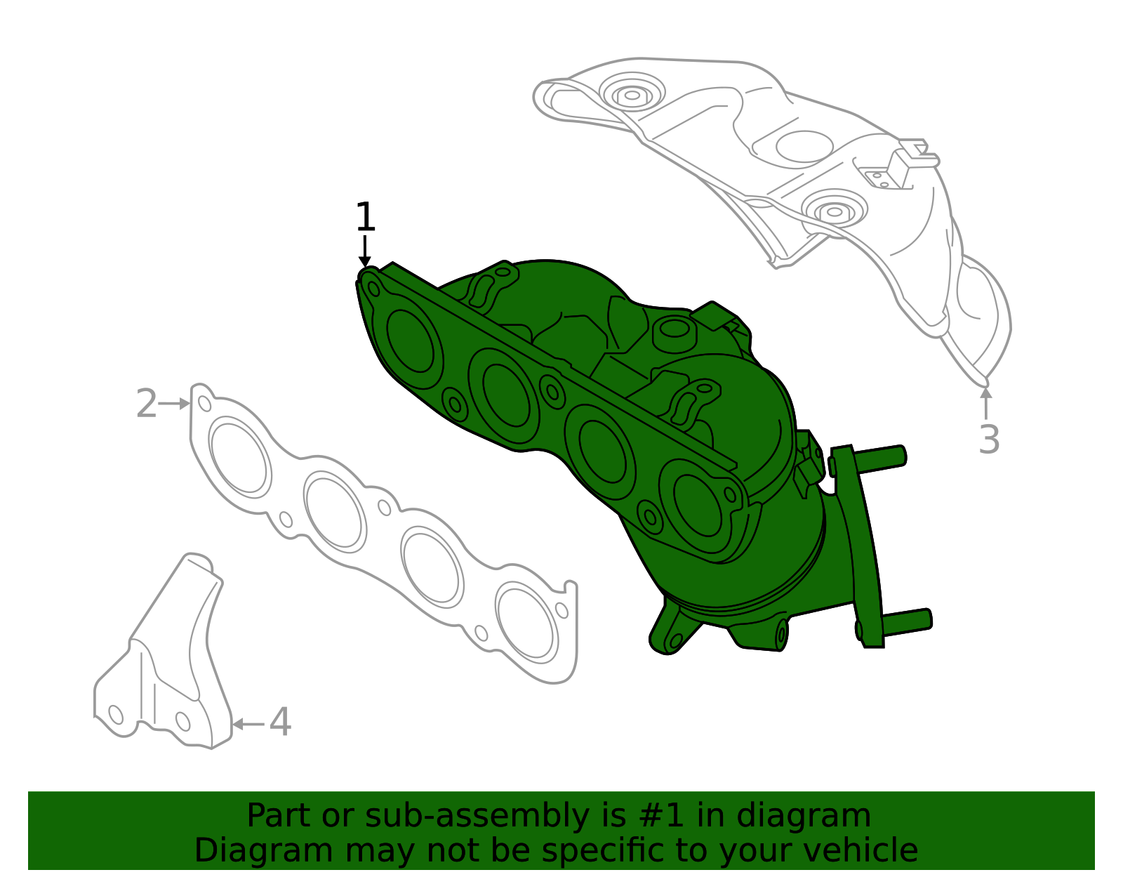 2020-2022 Kia Soul Exhaust Manifold 28510-2EJM0 | TascaParts.com