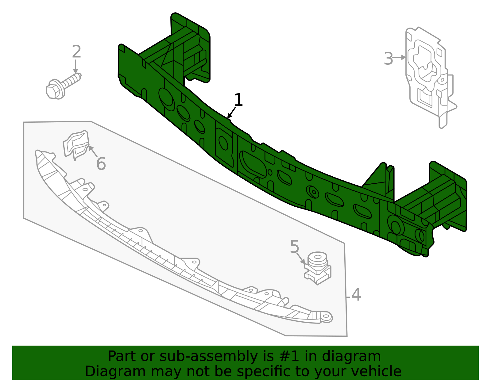 Reinforced Front Bumper DGH9-50-070A | QuirkParts