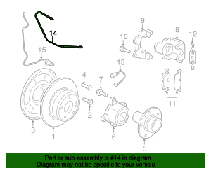 Genuine BMW 34-30-6-887-452 | Brake Hydraulic Hose | FREE Shipping on ...