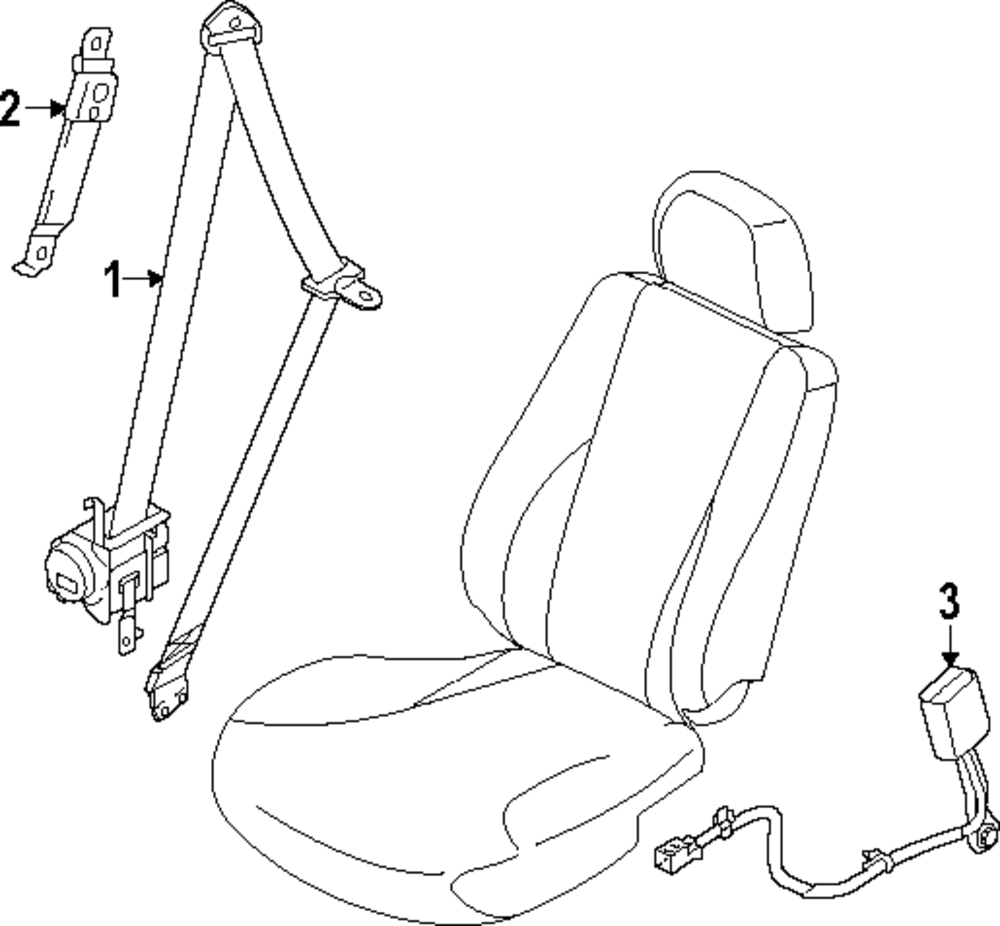 2023-2024 Genesis GV60 Buckle 88830-CU000-NVZ | OEM Parts Online