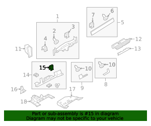2019-2023 Porsche Interior Rear View Mirror Cover Clip 9A7-008-031-00 ...
