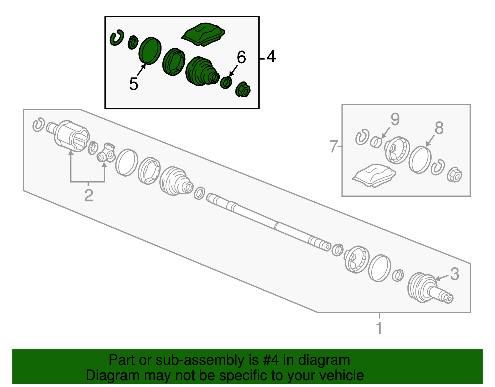 42017-TZ6-A11 - Inner Boot 2017-2025 Honda Ridgeline | Honda Parts Online