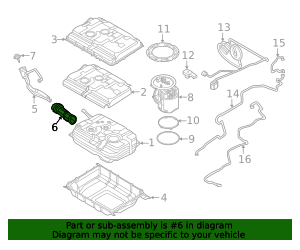 Genuine BMW 16-11-9-425-916 | Filler Hose | FREE Shipping on Most ...