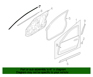 2007-2015 Infiniti Upper Molding 80282-JK00B | Infiniti OEM Parts Online