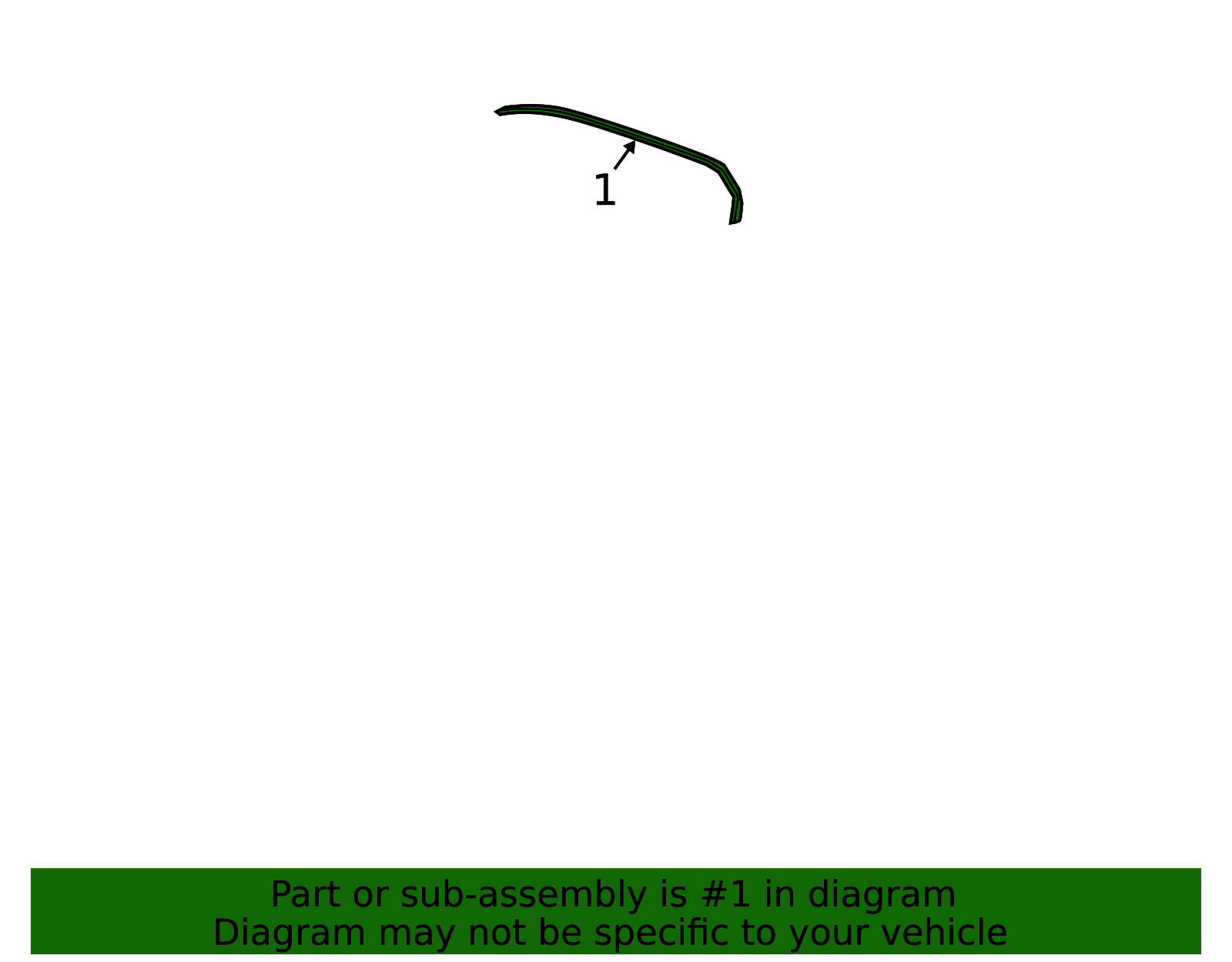 84610431 - Passenger Side Roof Molding 2019-2025 GM | Big 3 Auto Parts