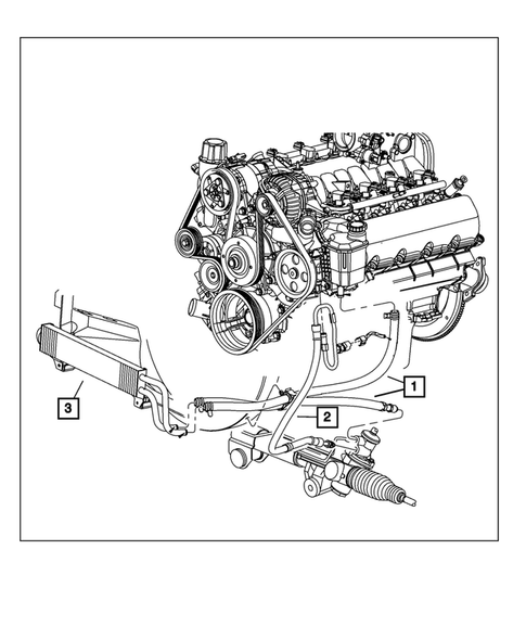 Power Steering Hoses for 2009 Dodge Ram 1500 | Mopar eStore