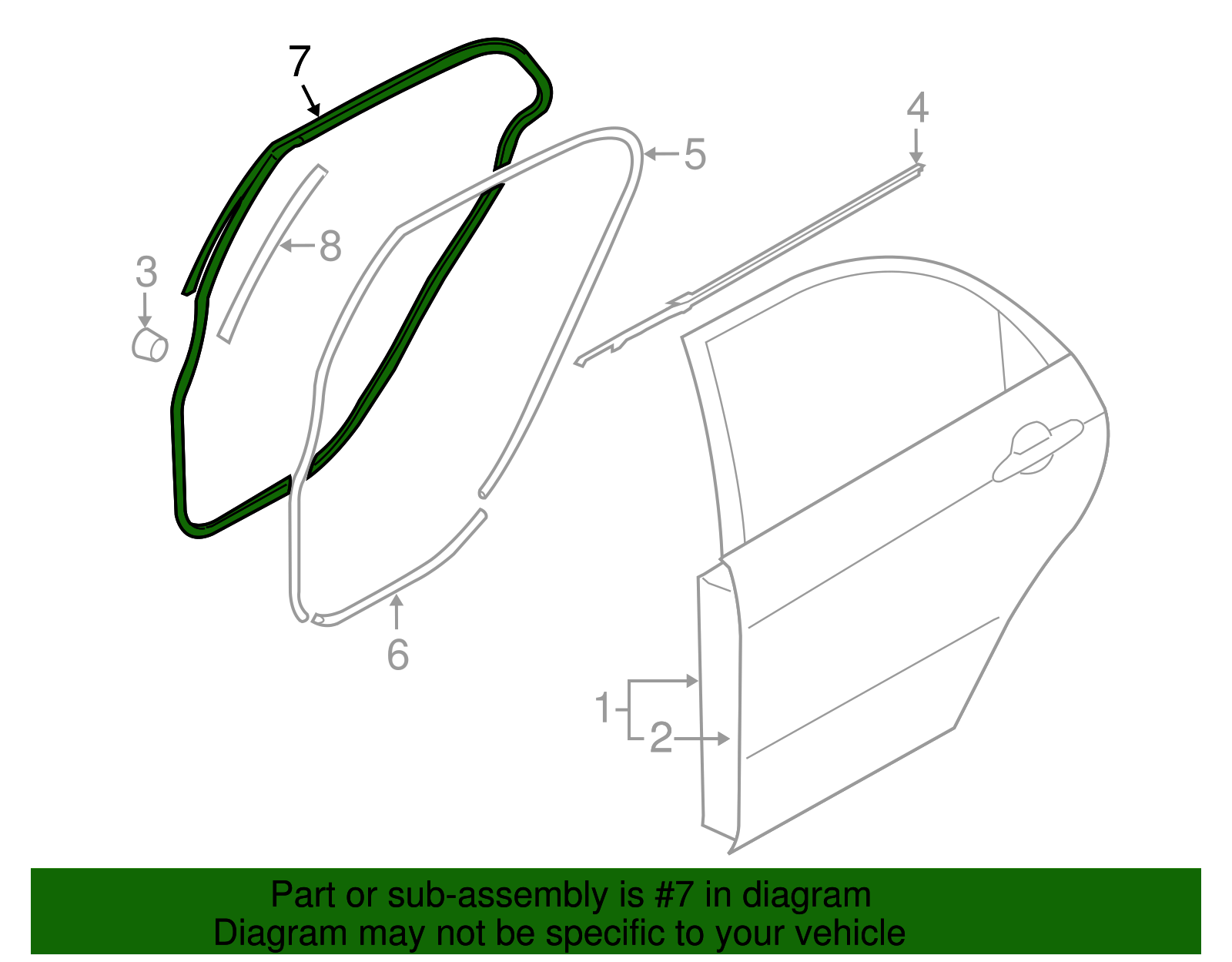2005-2009 Kia Spectra5 Door Weather-Strip 83130-2F200 | OEM Parts Online