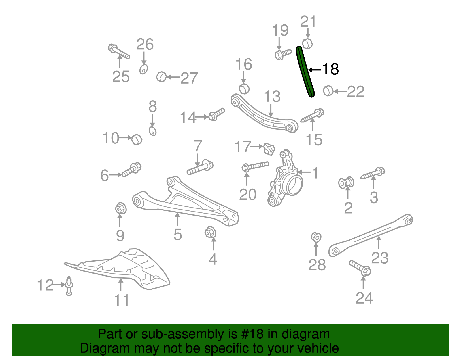2007-2015 Audi Q7 Upper Control Arm 7L0-505-398 | OEM Parts Online
