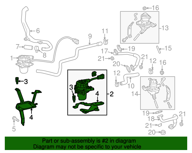 2005-2009 Toyota Secondary Air Injection Pump 17600-0F010 | OEM Parts ...