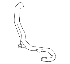 Genuine Toyota Inlet Hose part# 17621-0F010 for 2007-2009 Toyota Tundra ...