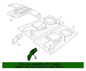 275-090-02-82 - Intake Hose 2004-2011 Mercedes-Benz | Mercedes-Benz USA ...