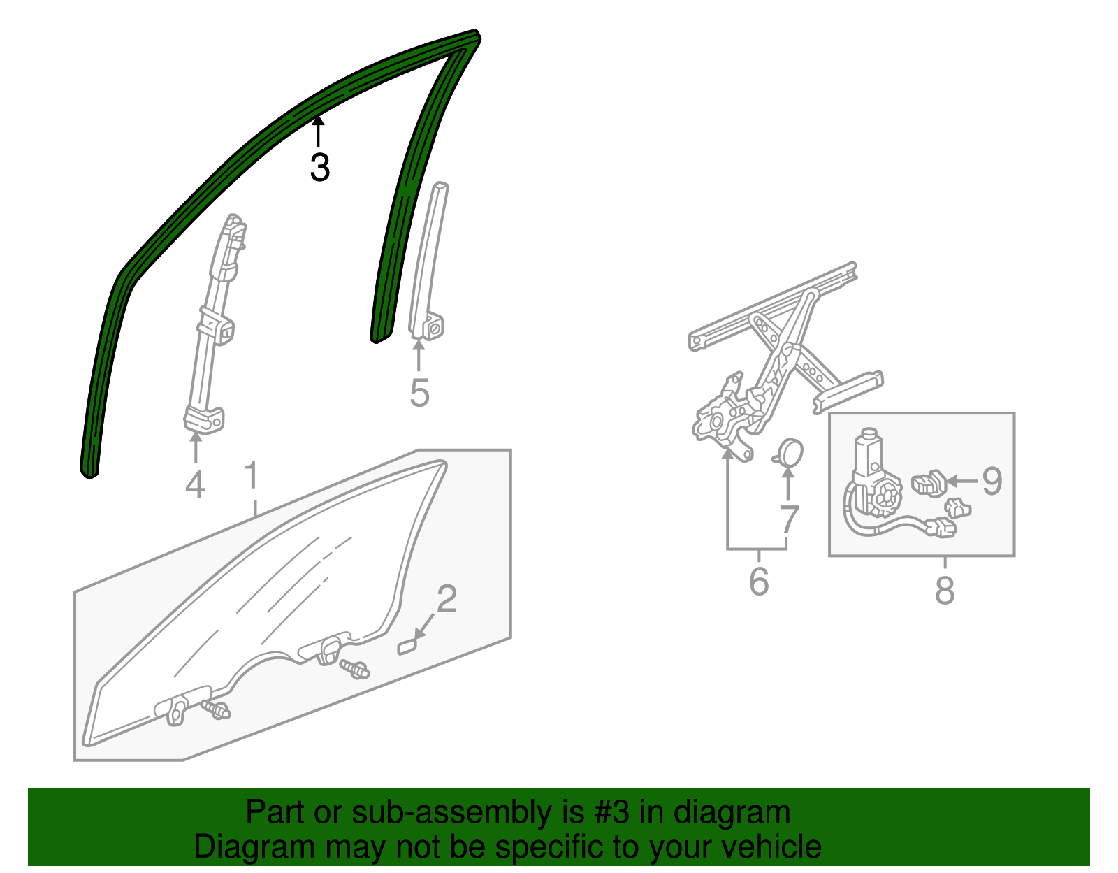 1999-2002 Honda Accord Run Channel 72275-S82-A02 | Retail Performance ...