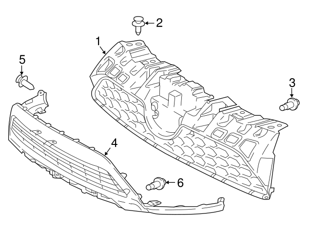 2018-2019 Toyota Prius C Upper Grille 53111-52810 | OEM Parts Online