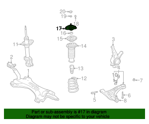 2003-2006 Toyota Upper Mount 48609-52050 | OEM Parts Online
