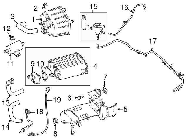 1995-2023 Mopar Evaporative Emissions System Leak Detection Pump ...