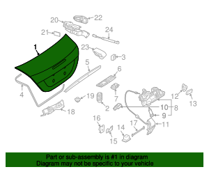 209-750-13-75 - Trunk Lid 2004-2009 Mercedes-Benz | Mercedes-Benz USA Parts