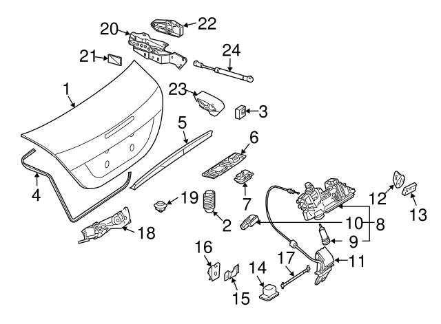 2003-2009 Mercedes-Benz Gas-Operated Spring 209-980-06-64 | Mercedes ...