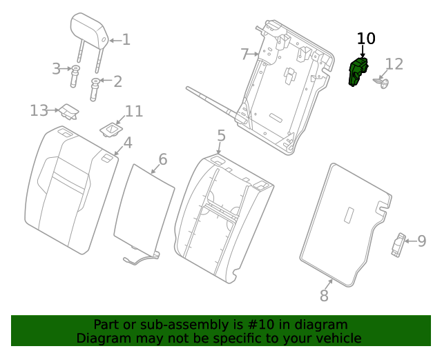 2020-2023 Land Rover Range Rover Evoque Latch LR134955 | OEM Parts Online