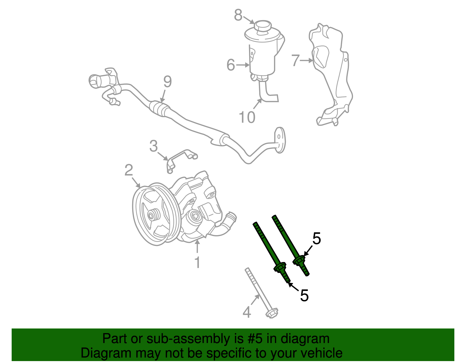 W710927-S437 - 2002-2014 Ford - Power Steering Pump Mount Stud | My ...