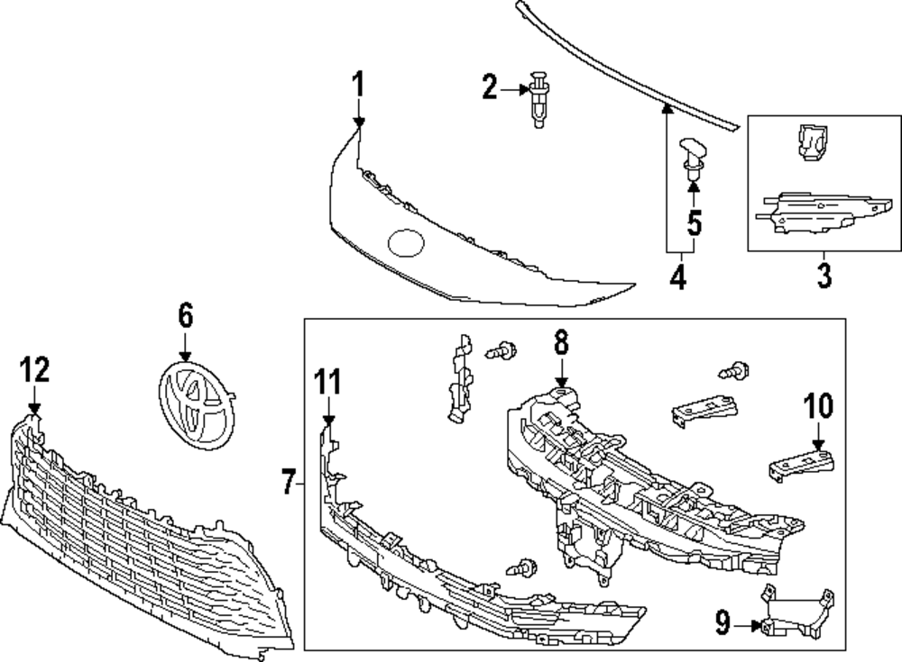 2025 Toyota Camry Upper Cover 52111-AQ900 | Toyota Parts Center