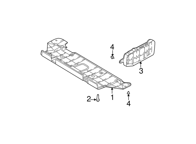 2000-2005 Hyundai Accent Under Cover 29150-25001 | OEM Parts Online