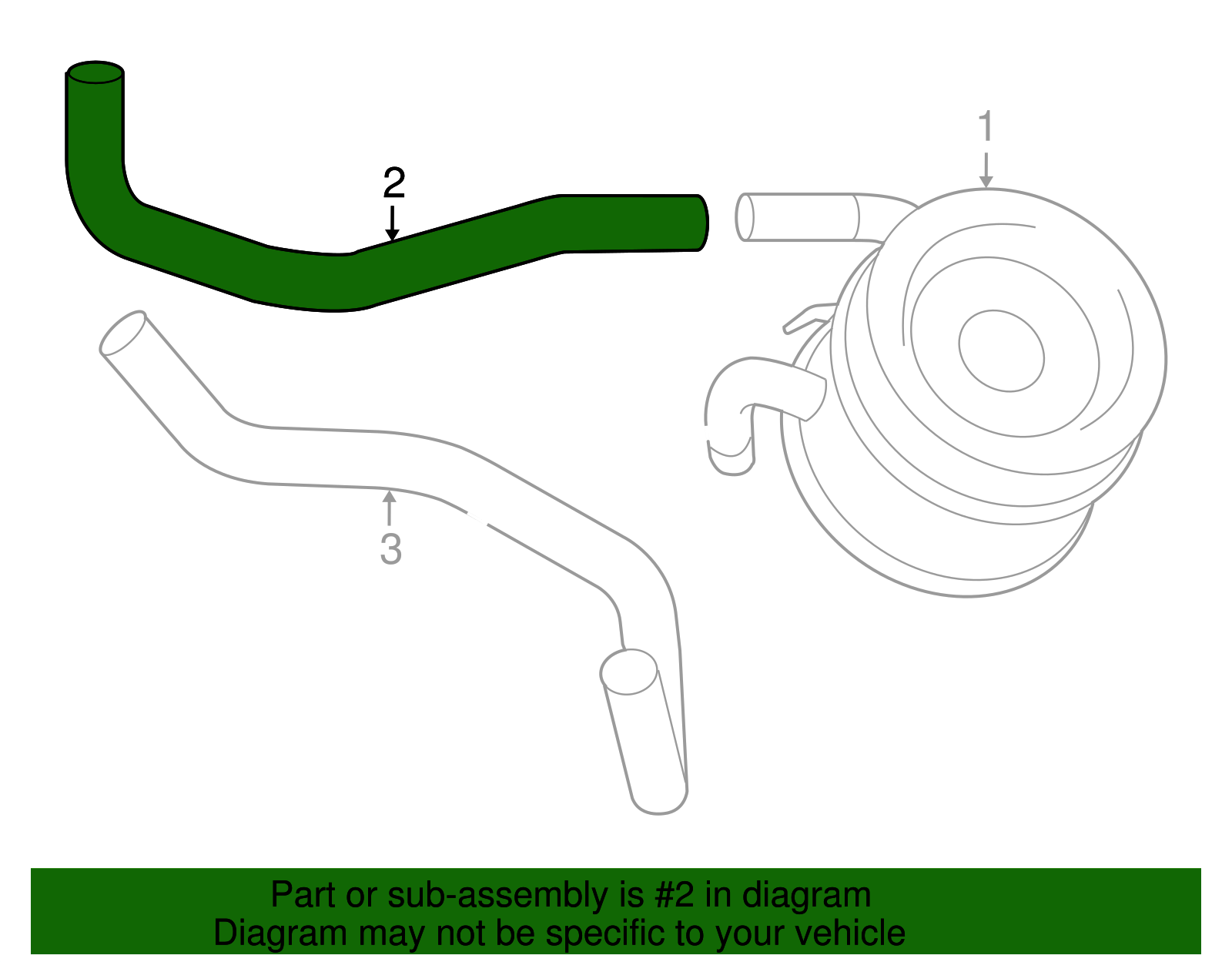 2003-2015 Toyota Hose, Oil Cooler, No. 2 15778-31010 | Toyota Parts Center