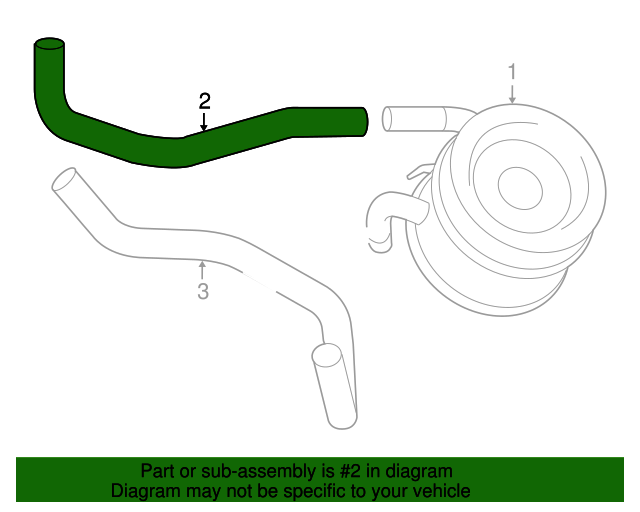2003-2015 Toyota Hose, Oil Cooler, No. 2 15778-31010 | Toyota Parts Center
