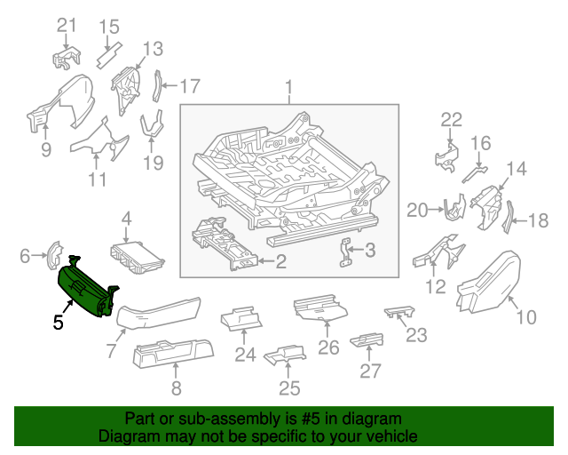 222-919-12-00-64-9051 - Storage Compartment 2014-2021 Mercedes-Benz ...