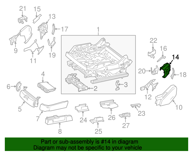 222-911-17-00 - Outer Bracket 2015-2020 Mercedes-Benz | Mercedes-Benz ...