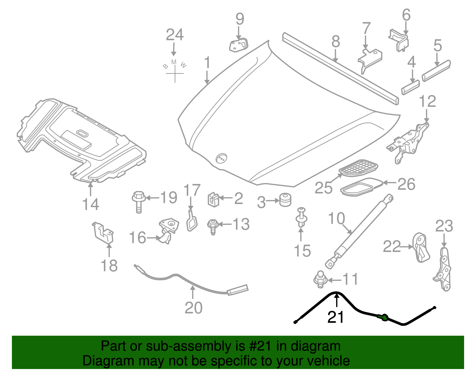 51-23-7-201-904 - High-Quality Release Cable for 2007-2015 BMW ...