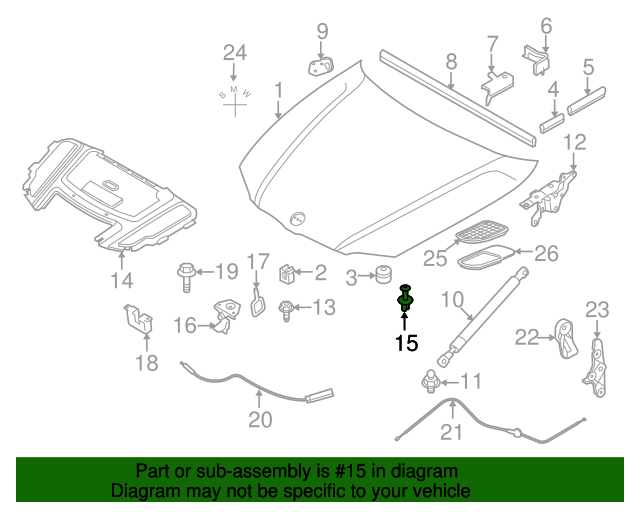 Genuine BMW 51-48-1-915-964 | Insulator Rivet | FREE Shipping on Most ...