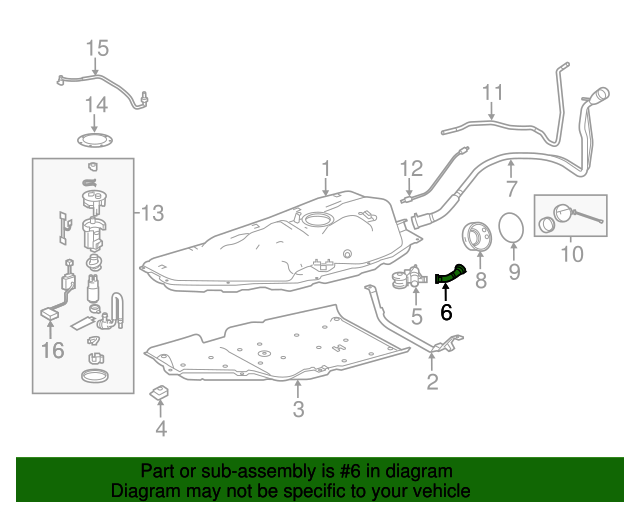 2014-2019 Toyota Highlander Vent Hose 77404-0E040 | OEM Parts Online
