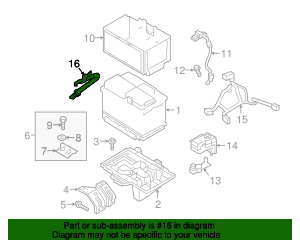 91860-D3550 - Battery Ground Strap 2019-2021 Hyundai Tucson ...